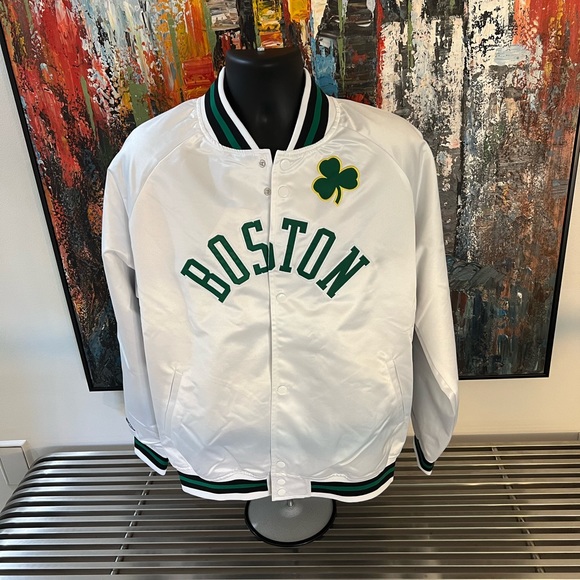 Mitchell & Ness | Jackets & Coats | Boston Celtics Mitchell Ness Jacket ...